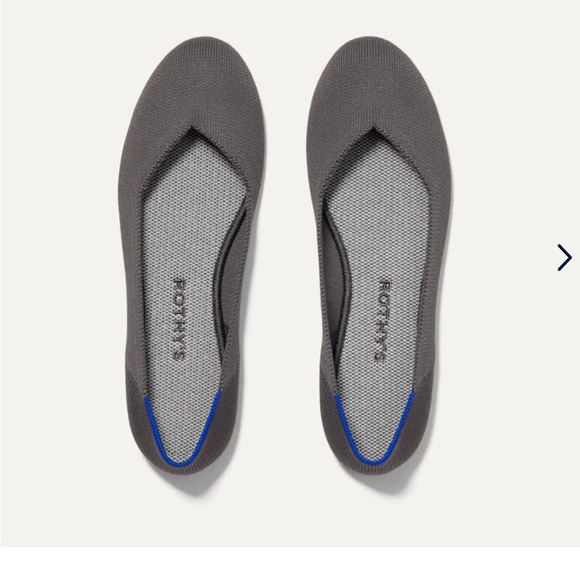 Rothy's | Shoes | Rothys The Flat Dove Gray With Orange Sole 85 | Poshmark